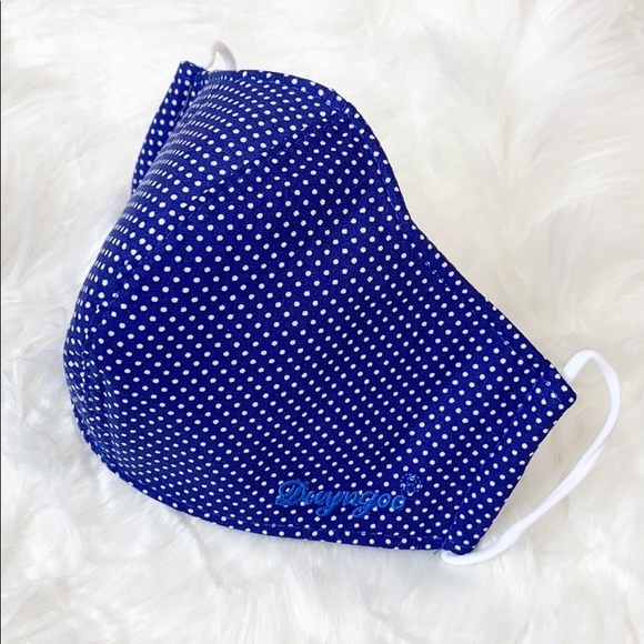 Accessories | Triple Layer Cloth Polka Dot Face Mask Reuseable | Poshmark